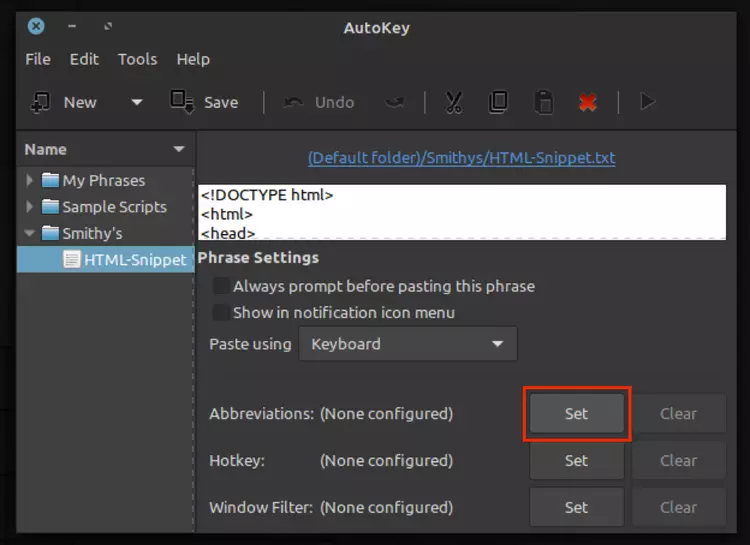 Como usar AutoKey para automatizar tarefas repetitivas en Linux 14267_5