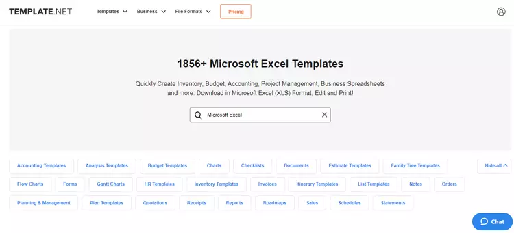 Ang 5 Labing Maayo nga mga Website aron I-download ang Libre nga Mga Template sa Excel 14339_22