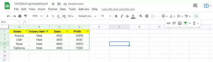 Yadda Ake Amfani da Ra'ayoyin Tace a cikin Google Sheets 14347_11