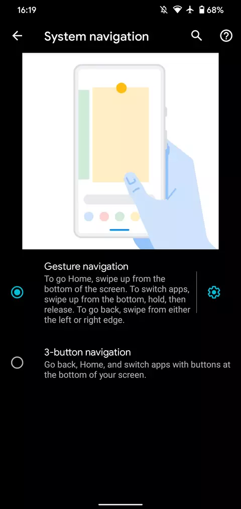 Android 10+ Gestures Inotsanangurwa: Maitiro ekufambisa yako Android mudziyo 1436_4