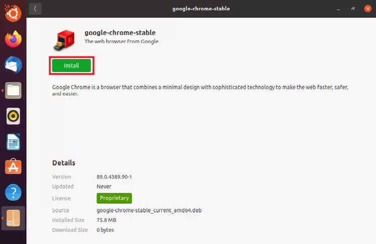 ഉബുണ്ടുവിൽ Chrome ബ്രൗസർ എങ്ങനെ ഇൻസ്റ്റാൾ ചെയ്യാം 14409_5