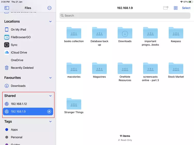 Πώς να χρησιμοποιήσετε ένα iPad για πρόσβαση σε αρχεία Windows ή Mac με μπλοκ μηνυμάτων διακομιστή 14777_10