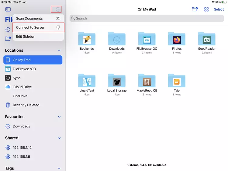 Paano Gumamit ng iPad para I-access ang Windows o Mac Files Gamit ang Server Message Block 14777_8