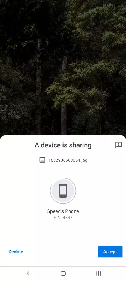 Android හි Nearby Share සකසන්නේ සහ භාවිතා කරන්නේ කෙසේද 1489_5