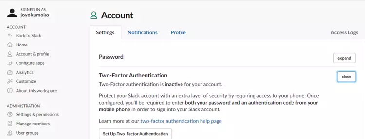 स्लैक में टू-फैक्टर ऑथेंटिकेशन कैसे सेट करें 14974_4