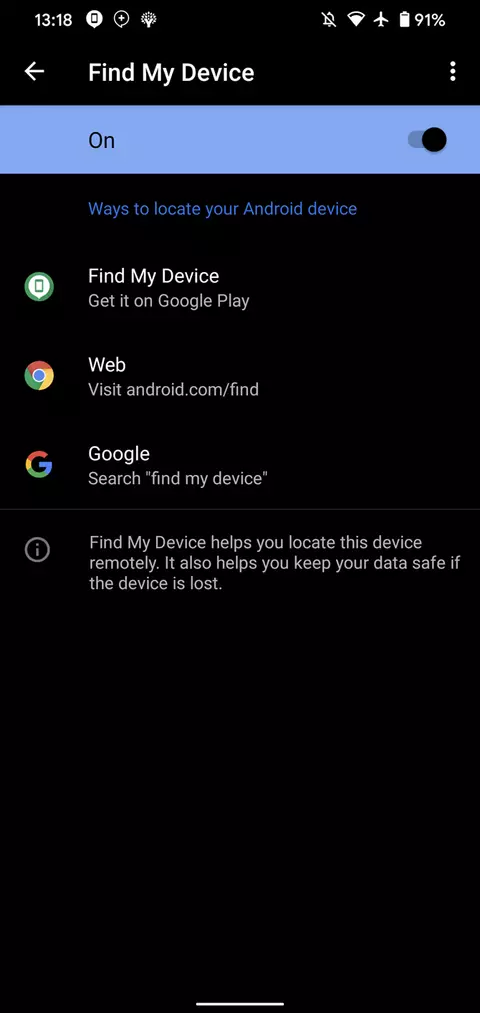 9 การตั้งค่า Android ในตัวเพื่อเพิ่มความปลอดภัยของอุปกรณ์ของคุณ 1498_2