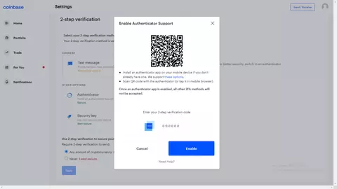 Hoe u uw Coinbase-account kunt beschermen met tweestapsverificatie 15369_5