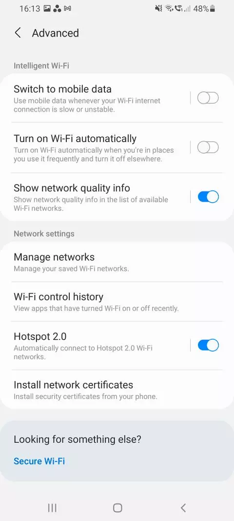 Kaip ištrinti senus „Wi-Fi“ tinklus „Android“ telefone 15802_4