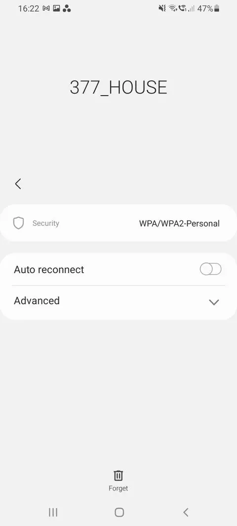 Kuidas kustutada oma Android-telefonis vanu WiFi-võrke 15802_6