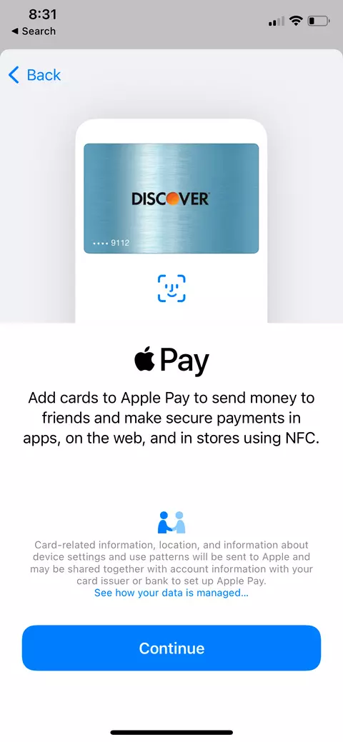 Wéi ee mat Apple Pay op Ärem iPhone ze bezuelen 15820_6