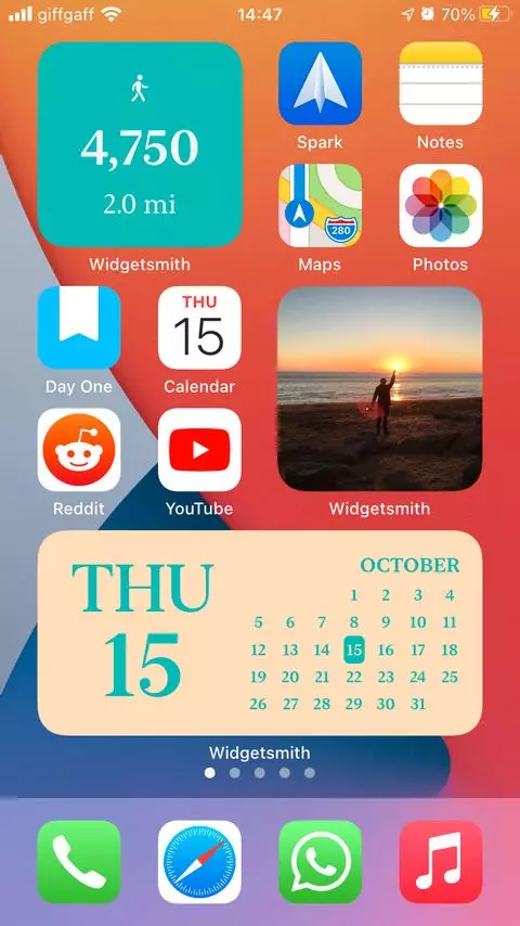 Wéi personaliséiere Dir Ären iPhone Heembildschierm mat Widgets an App Ikonen 1602_13