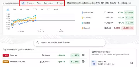 როგორ შევქმნათ აქციების საკონტროლო სია Google Finance-ზე 16105_12