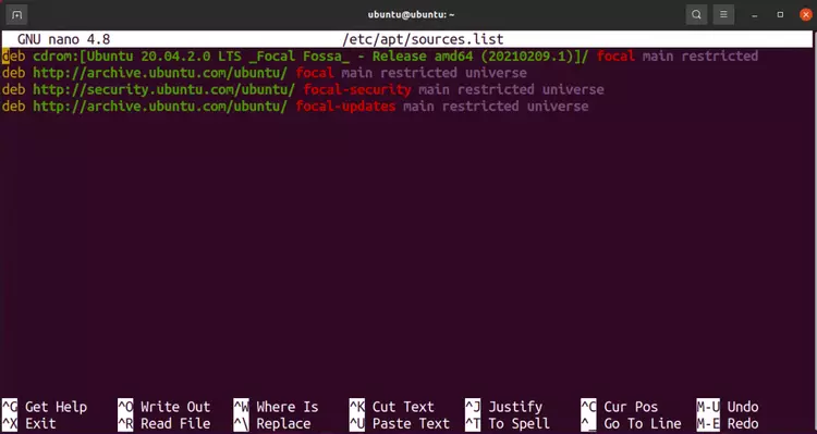 Pochopení souboru sources.list v Ubuntu 16201_2