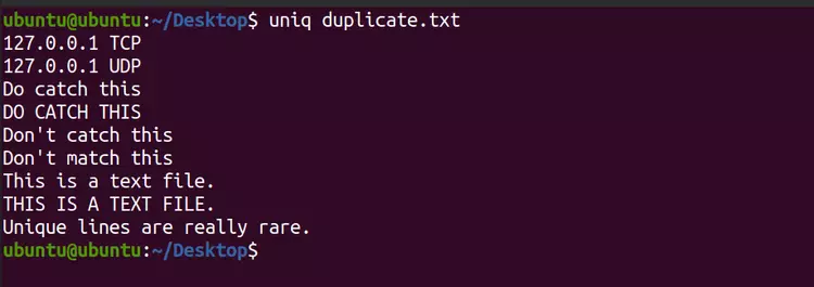 Kako pronaći duplicirane podatke u tekstualnoj datoteci za Linux sa uniq 16207_2