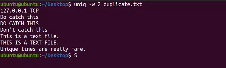 Kako pronaći duplicirane podatke u tekstualnoj datoteci za Linux sa uniq 16207_5