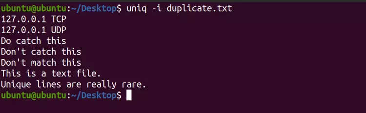 Kako pronaći duplicirane podatke u tekstualnoj datoteci za Linux sa uniq 16207_6