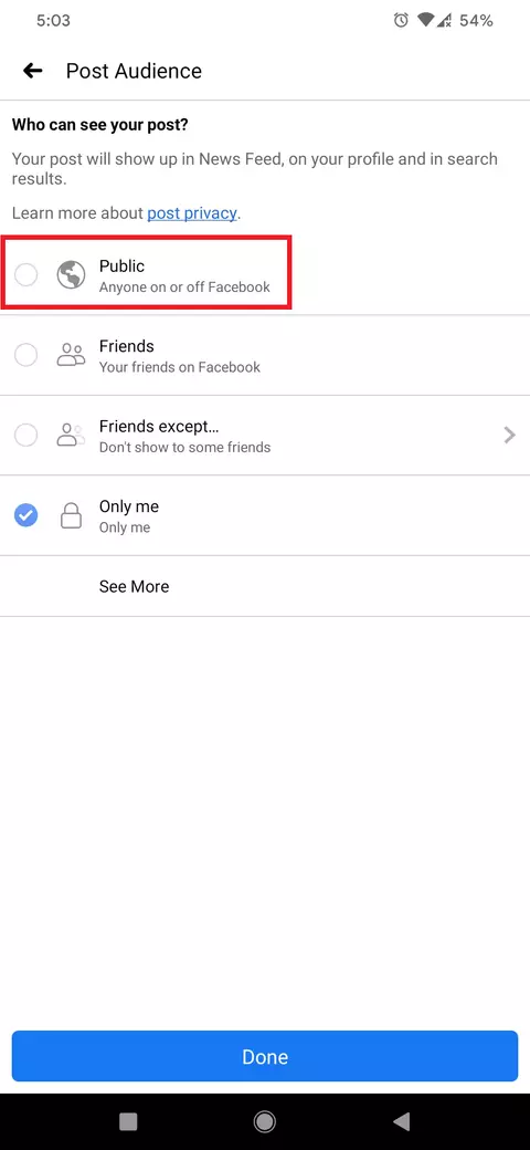 كيفية جعل مشاركة على Facebook قابلة للمشاركة 16219_8