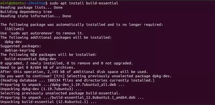 Hogyan javítsuk ki a „make: parancs nem található” hibát az Ubuntuban 16260_4