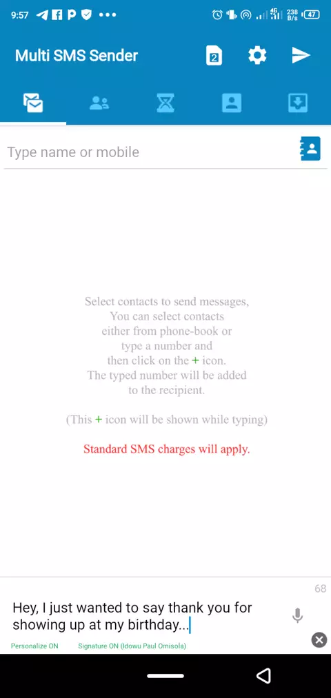 5 ứng dụng Android để gửi tin nhắn SMS hàng loạt 16269_2