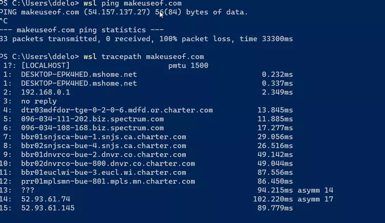 De ce ar trebui să utilizați instrumentele de rețea Linux în Windows cu WSL 16293_4