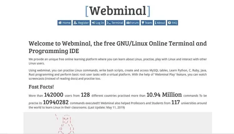 Die 10 beste webwerwe om Linux in 'n webblaaier te laat loop 16366_4