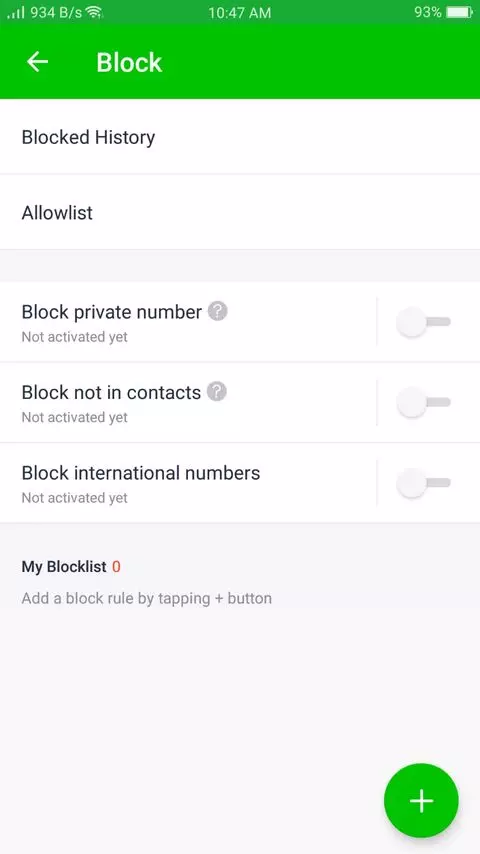 As 5 mellores alternativas de Truecaller para a identificación de chamadas e o bloqueo de spam 16719_10
