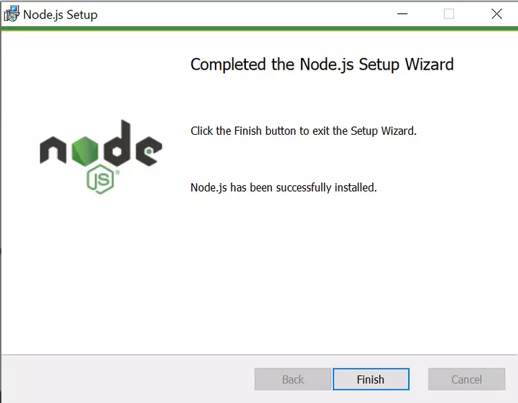 Hvordan installere Node.js og npm på Windows 16858_12