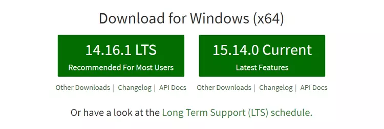 Hvordan installere Node.js og npm på Windows 16858_3