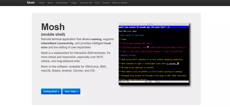 Mosh və Tmux ilə Linux-da daha yaxşı uzaqdan seanslar əldə edin 17005_2