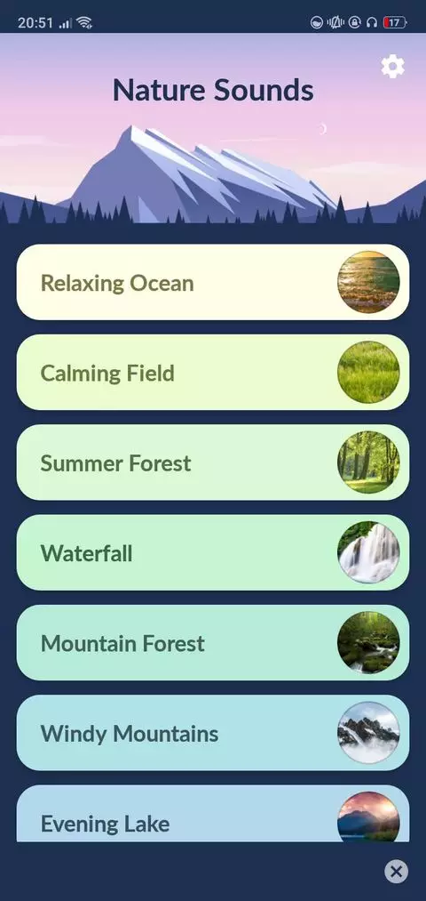 5 applications de sons paisibles de la nature pour Android pour vous aider à vous détendre 17074_8