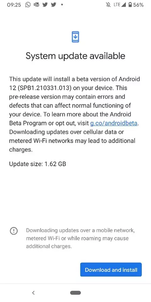İndi Android 12 Beta-nı necə sınamaq olar 17407_5