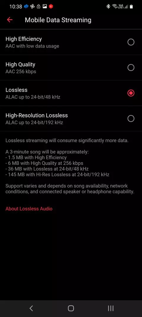 Cara Melakukan Streaming Lossless Audio dan Musik Hi-Res di Apple Music di Android 17682_5