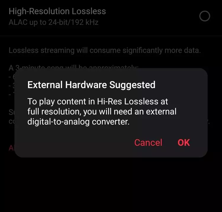 Cara Melakukan Streaming Lossless Audio dan Musik Hi-Res di Apple Music di Android 17682_6