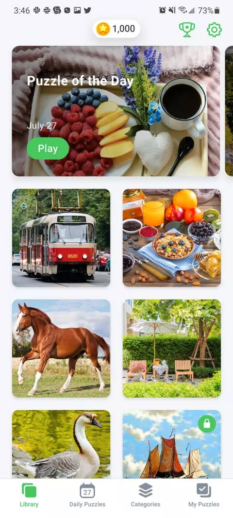 6 Yepamusoro Jigsaw Puzzle Mapurogiramu eAroid uye iOS 17830_5