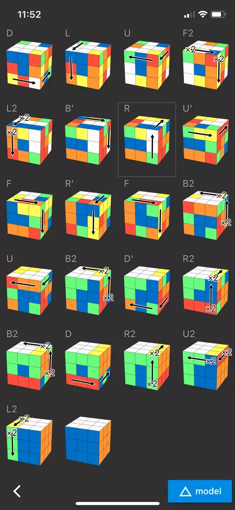 Mokhoa oa ho Rarolla Cube ea Rubik ka Metsotso U Sebelisa Smartphone ea Hau 17995_10