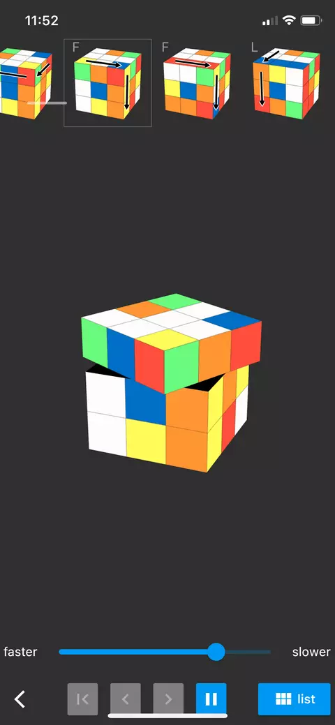 Como resolver un cubo de Rubik en minutos usando o teu teléfono intelixente 17995_9