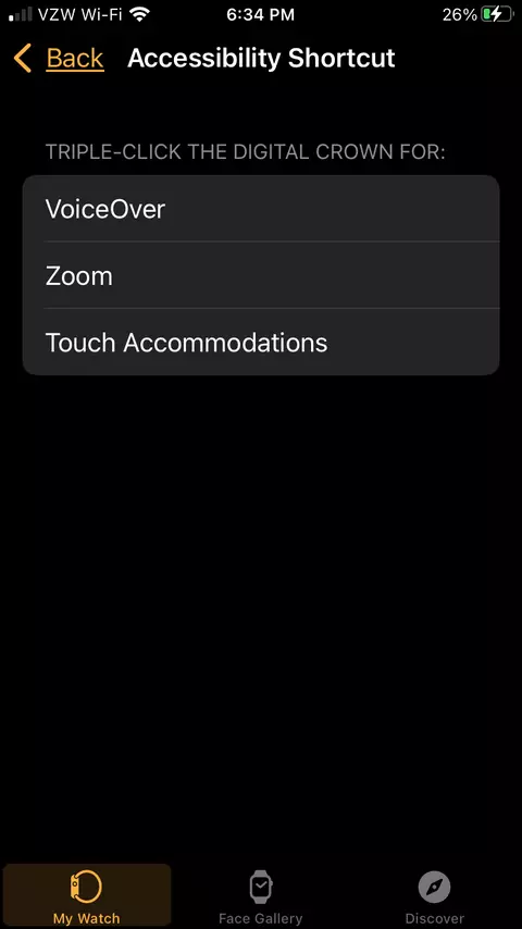 यहाँ तपाईको एप्पल वाचमा निर्मित सबै पहुँच सुविधाहरू छन् 18218_9