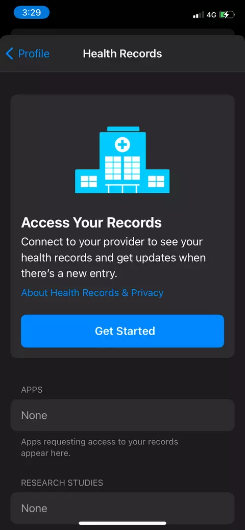 Olee otú Tinye gị Official Medical Records na iPhone Health App 18223_5