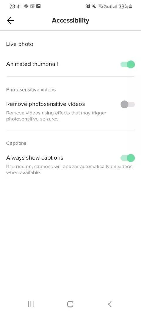 Hur man aktiverar eller inaktiverar TikTok-textning när du tittar på videor 18250_5