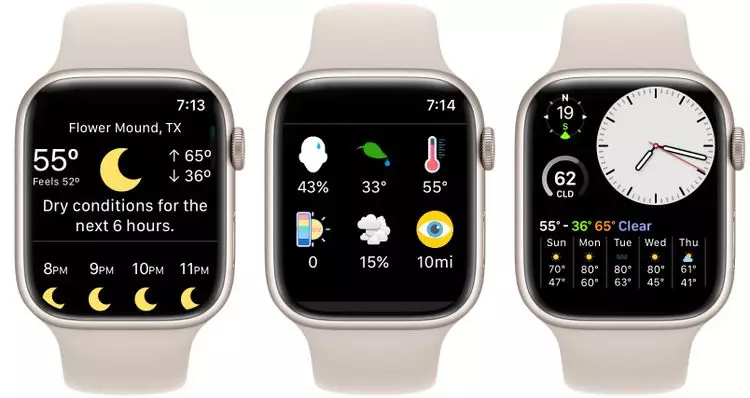 8 geriausios „Apple Watch“ orų programos 1859_2