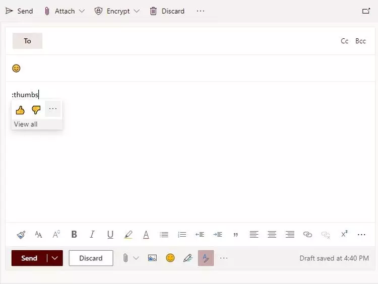 4 tapaa käyttää hymiöitä Outlookin sähköpostiviesteissä ja aiheriveissä 18871_6