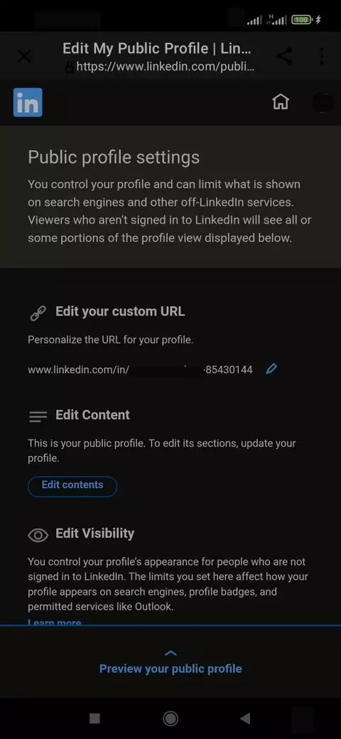 Jinsi ya Kupata na Kubinafsisha URL yako ya LinkedIn 18926_10