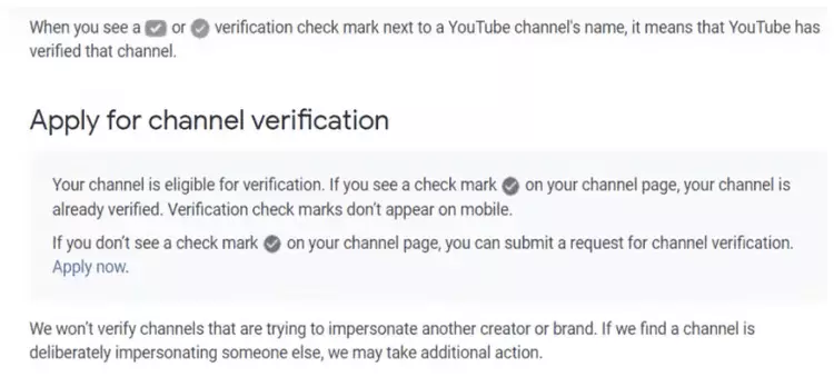 Como obter um selo de verificação do YouTube para seu canal 18933_5