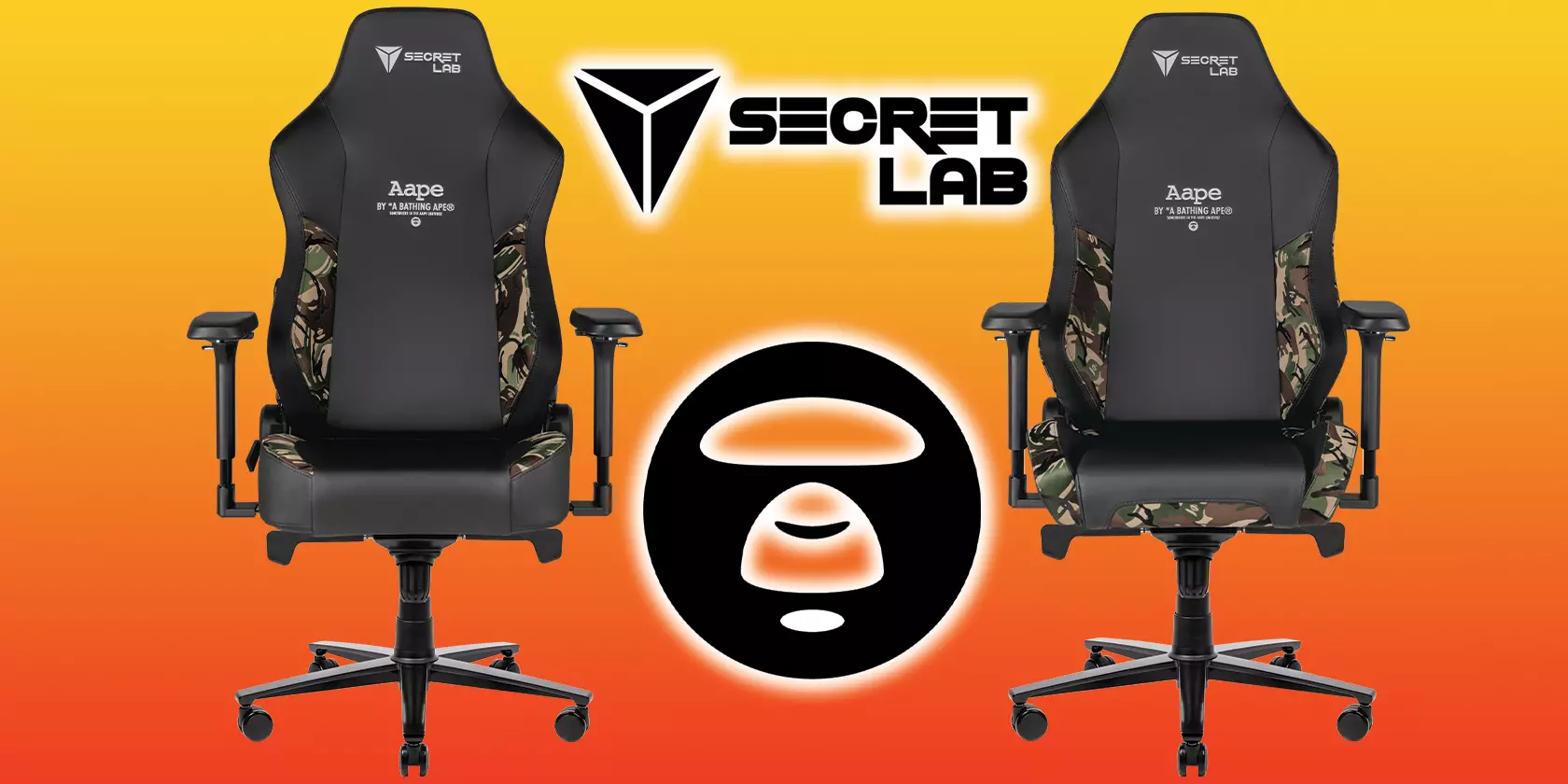 Secretlab et AAPE unissent leurs forces pour une troisième collaboration avec une chaise de jeu