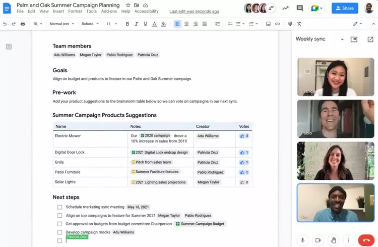 Google သည် Smart Canvas၊ Docs၊ Sheets နှင့် Slides ပေါင်းစပ်မှုတစ်ခုဖြစ်သည်။ 19158_3