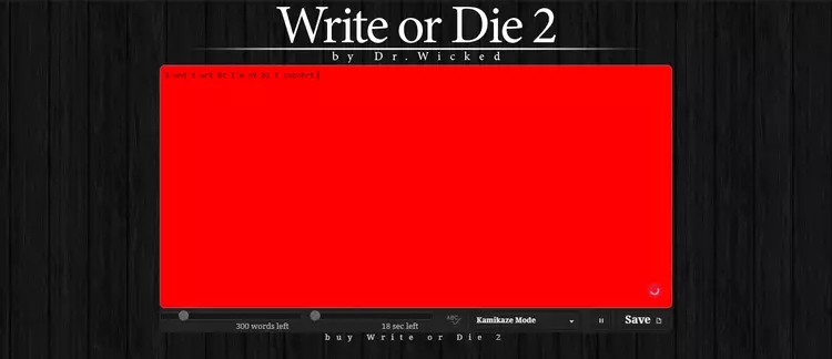 Cómo aumentar su hábito de escritura con Write or Die 19346_4