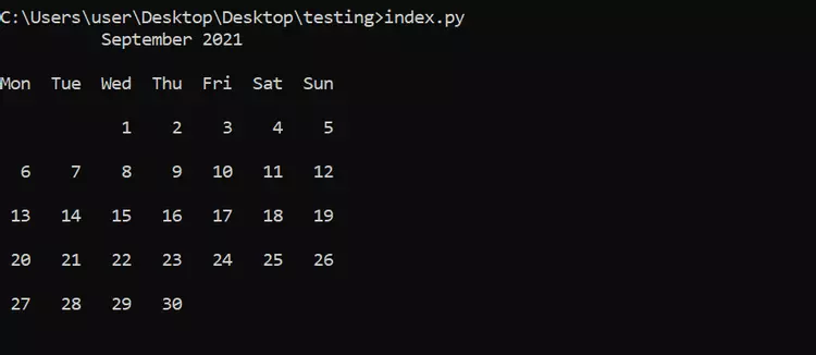 Wéi benotzt de Python Kalennermodul 19628_2