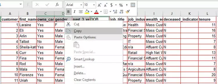 Як адфільтраваць у Excel, каб паказаць патрэбныя вам дадзеныя 19670_11