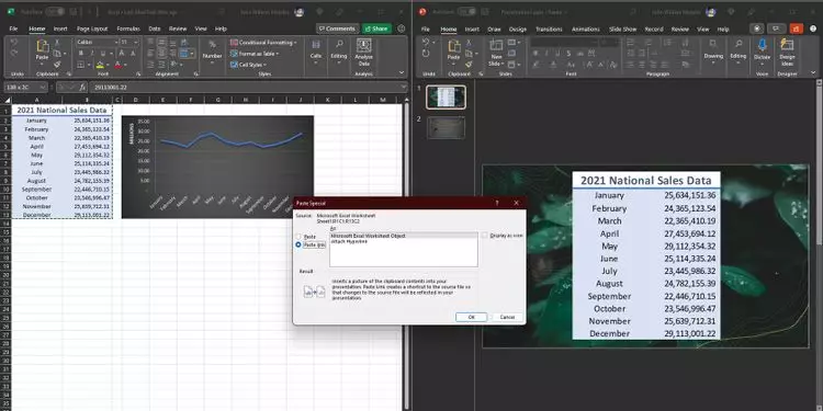 Excel දත්ත ඔබේ PowerPoint ඉදිරිපත් කිරීමට සම්බන්ධ කරන්නේ කෙසේද? 1987_2