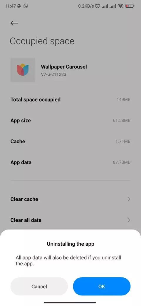 Comment désinstaller le carrousel de fonds d'écran sur votre smartphone Xiaomi 2002_7